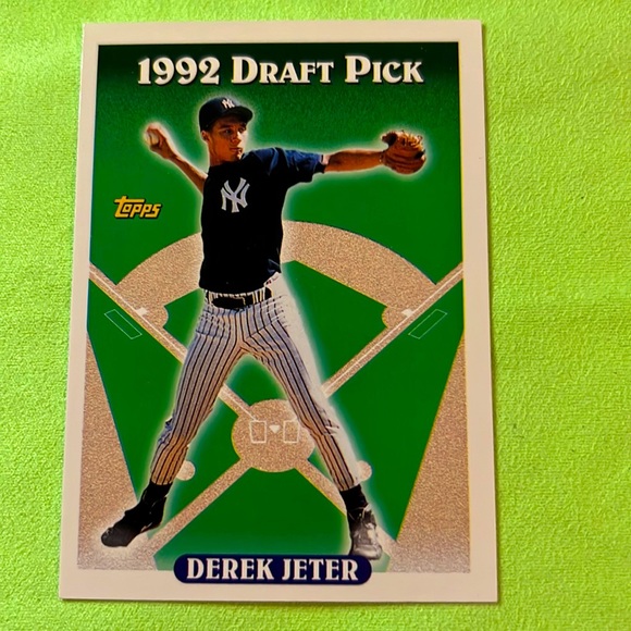 Other | Derek Jeter Draft Pick 98 Year 1993 Topps | Poshmark